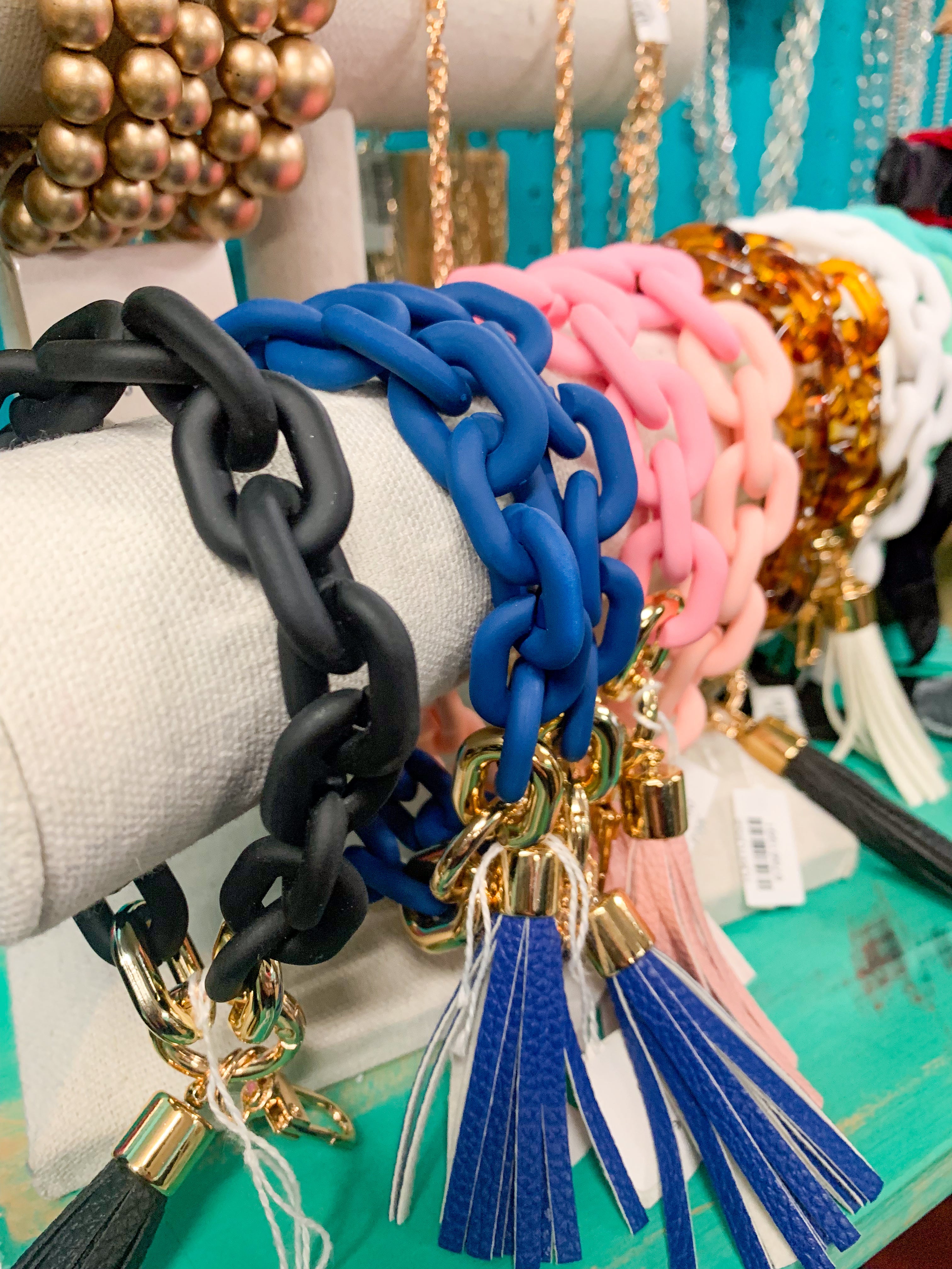 Assorted Matte Chain Link Wrist Keychains – Rockin A Design TX