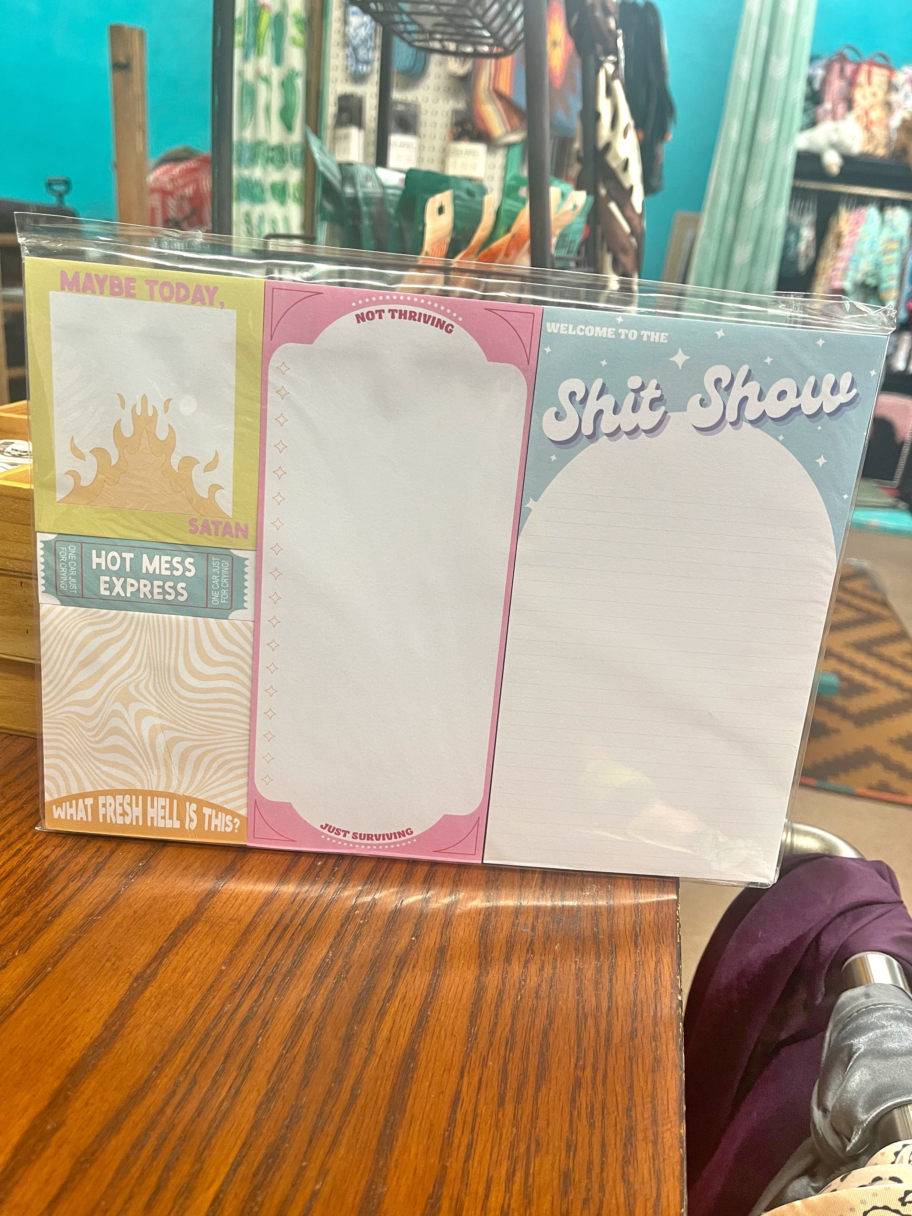 Shit Show notepad set – Rockin A Design TX