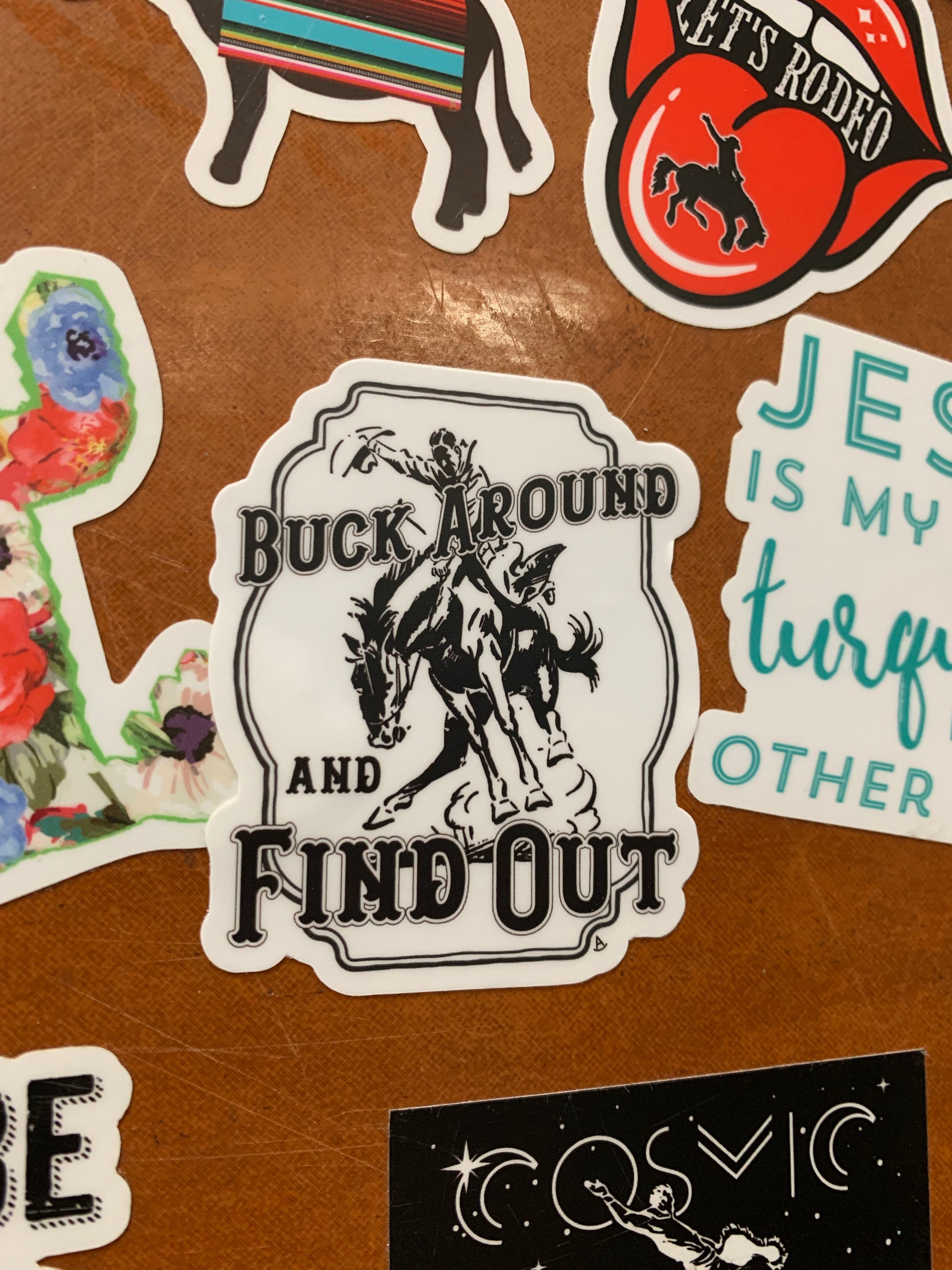 Buck Around and Find Out sticker – Rockin A Design TX